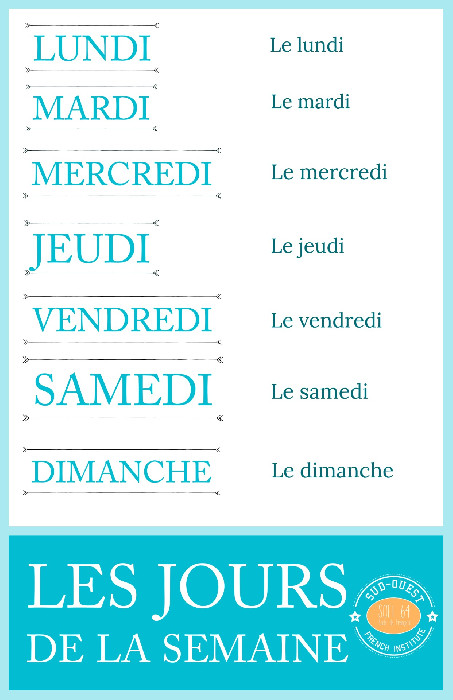 Les jours de la semaine :: OEFLE
